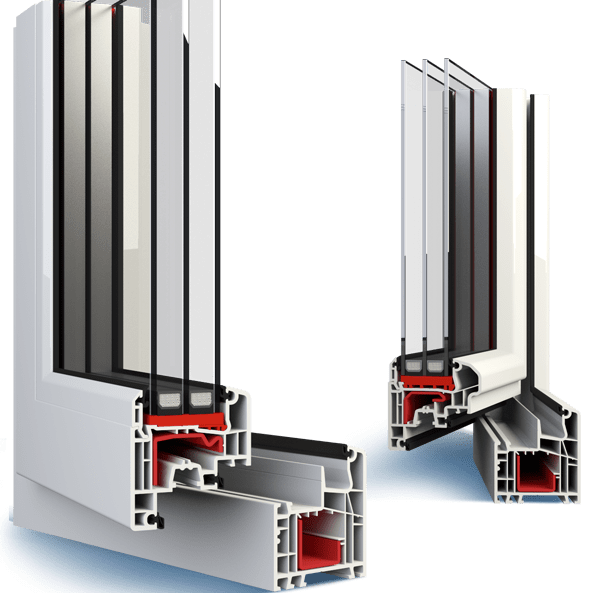 PVC ramen Deceuninck. PVC ramen Aluplast in houtnerf 39 kleuren.