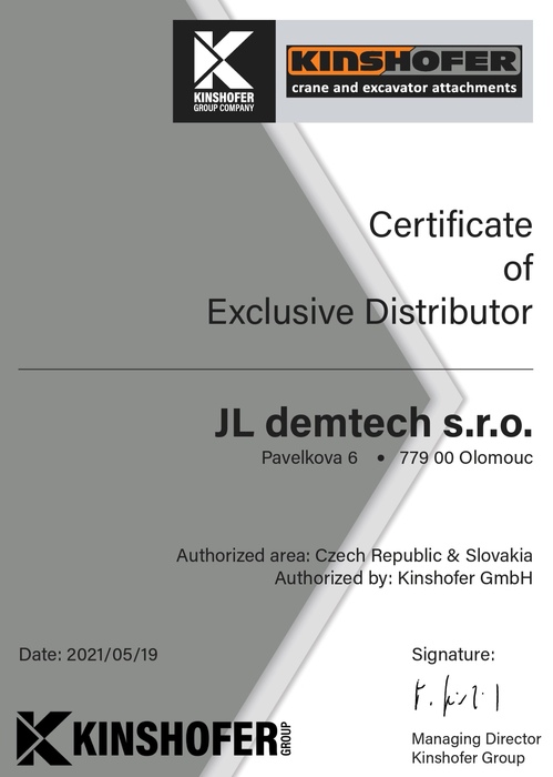 o společnosti JL demtech s.r.o.