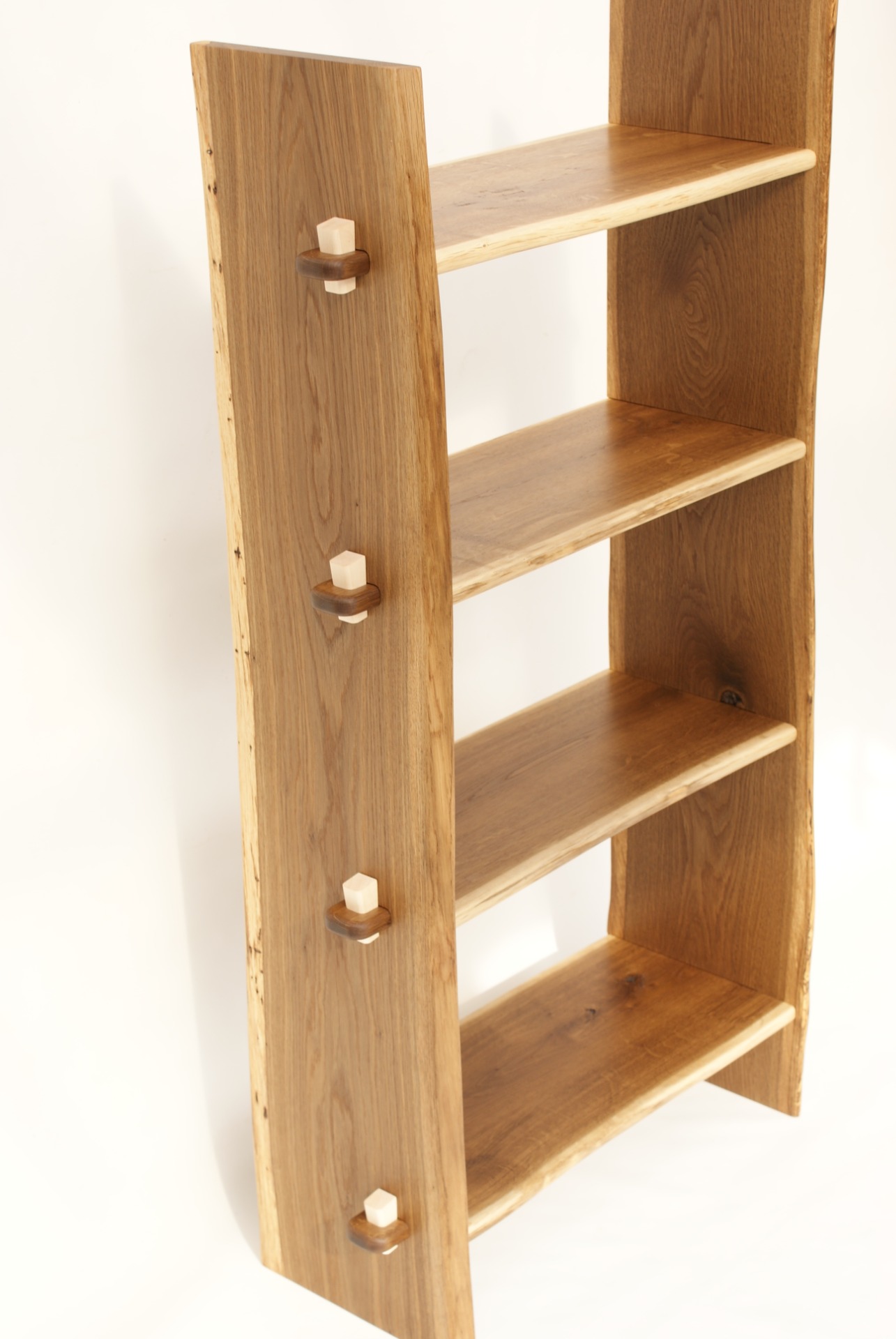 Organic Live Edge Natural Bookcase