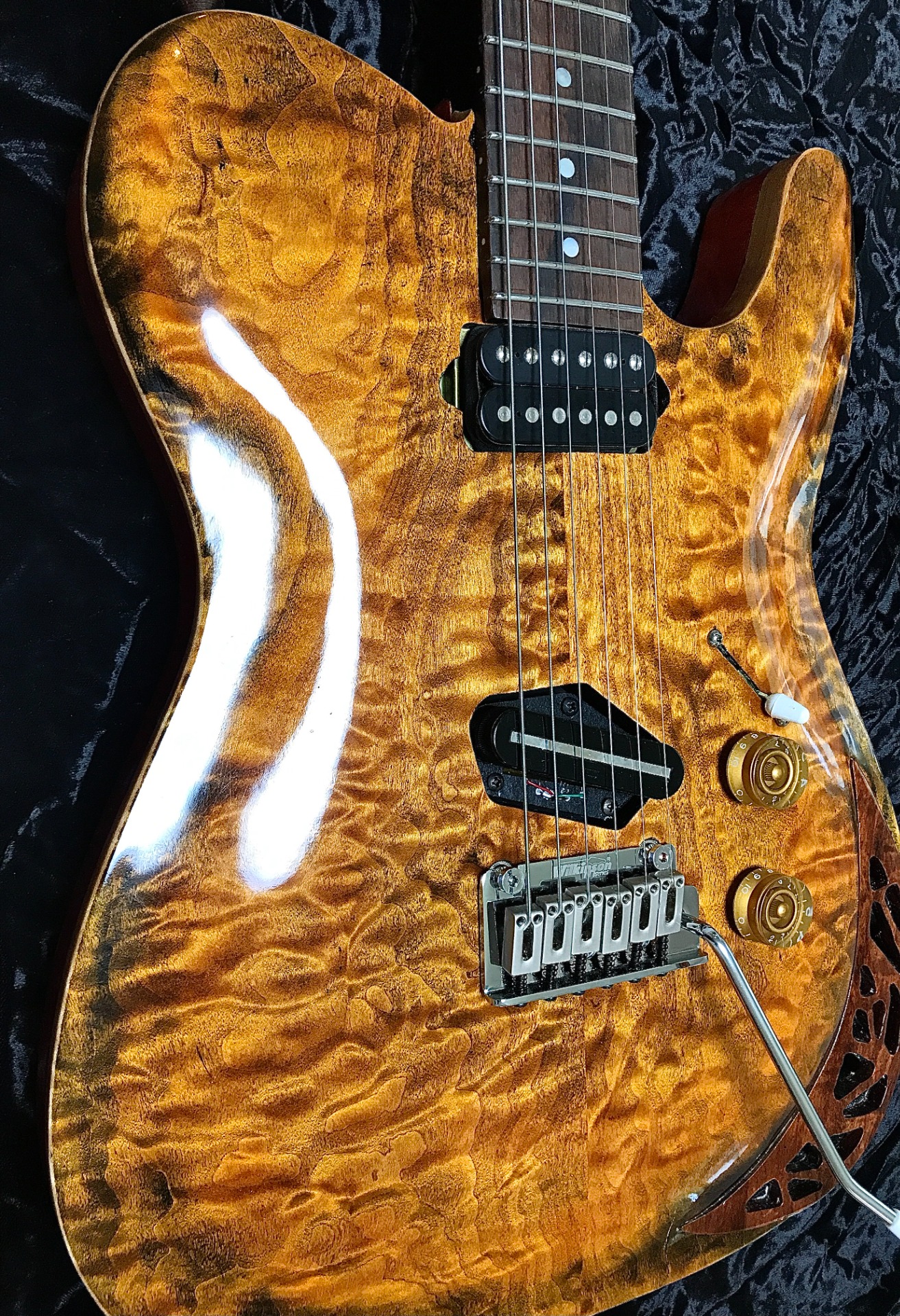 Quilted maple archtop telecaster :: jd-guitarworks.org