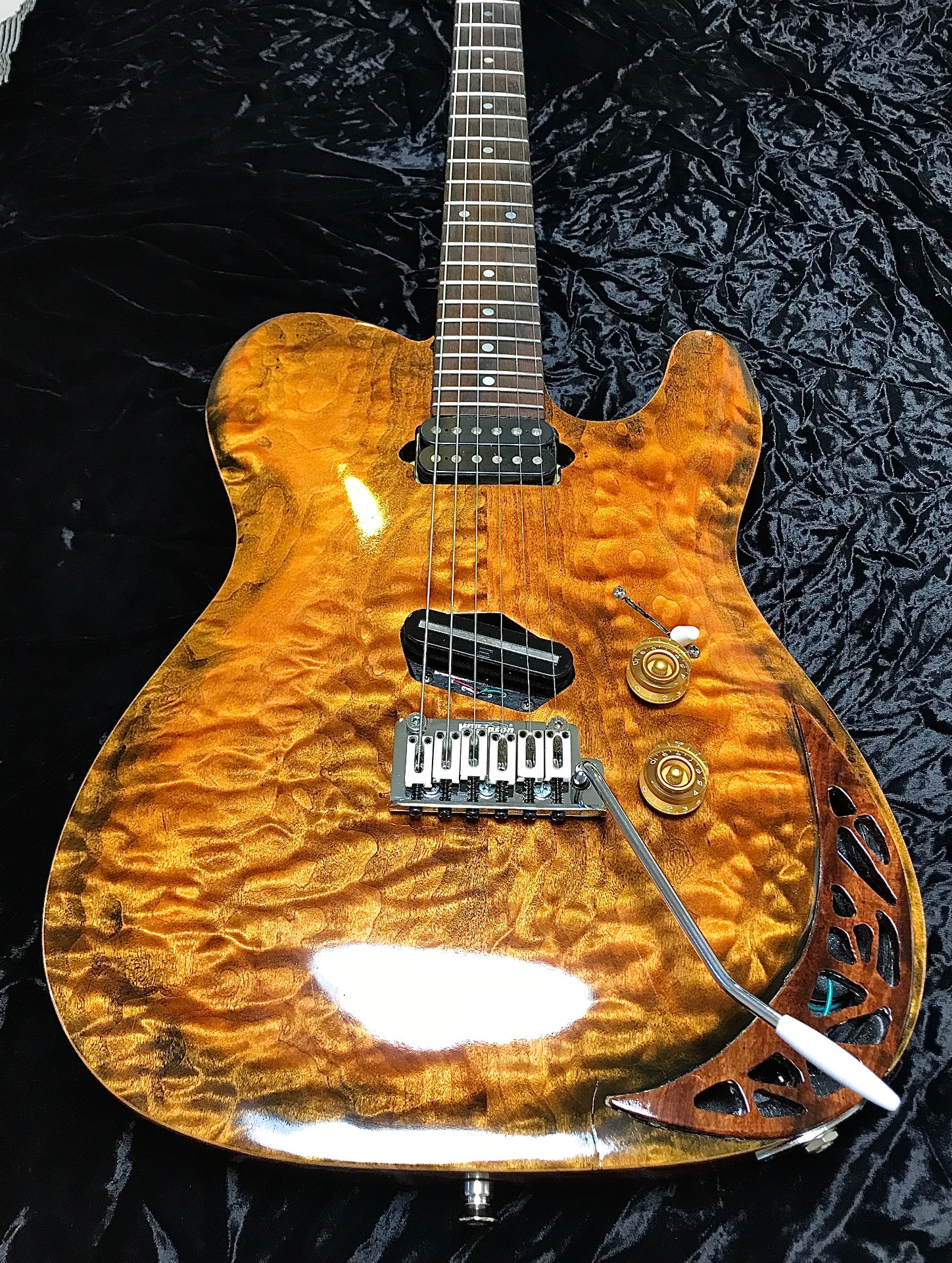 Quilted maple archtop telecaster :: jd-guitarworks.org