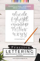Brush Lettering: Abecedario descargable en PDF