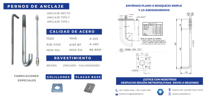 CEDIPER - Pernos - Ferretería y Construcción