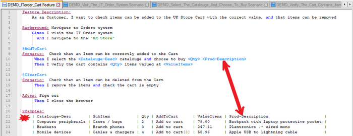 Scenario Examples :: GherkinUFT