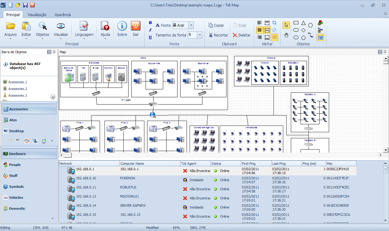 Inventário de Hardware e Software (Tz0 Inventory)