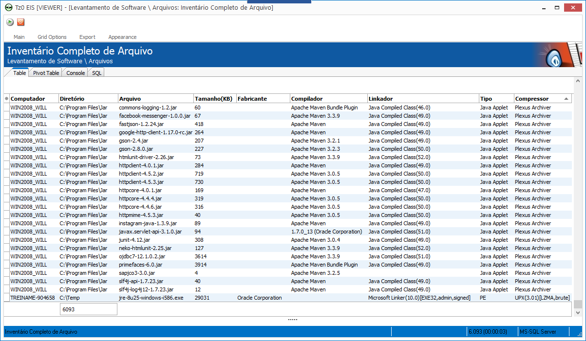 Inventário de Hardware e Software (Tz0 Inventory)