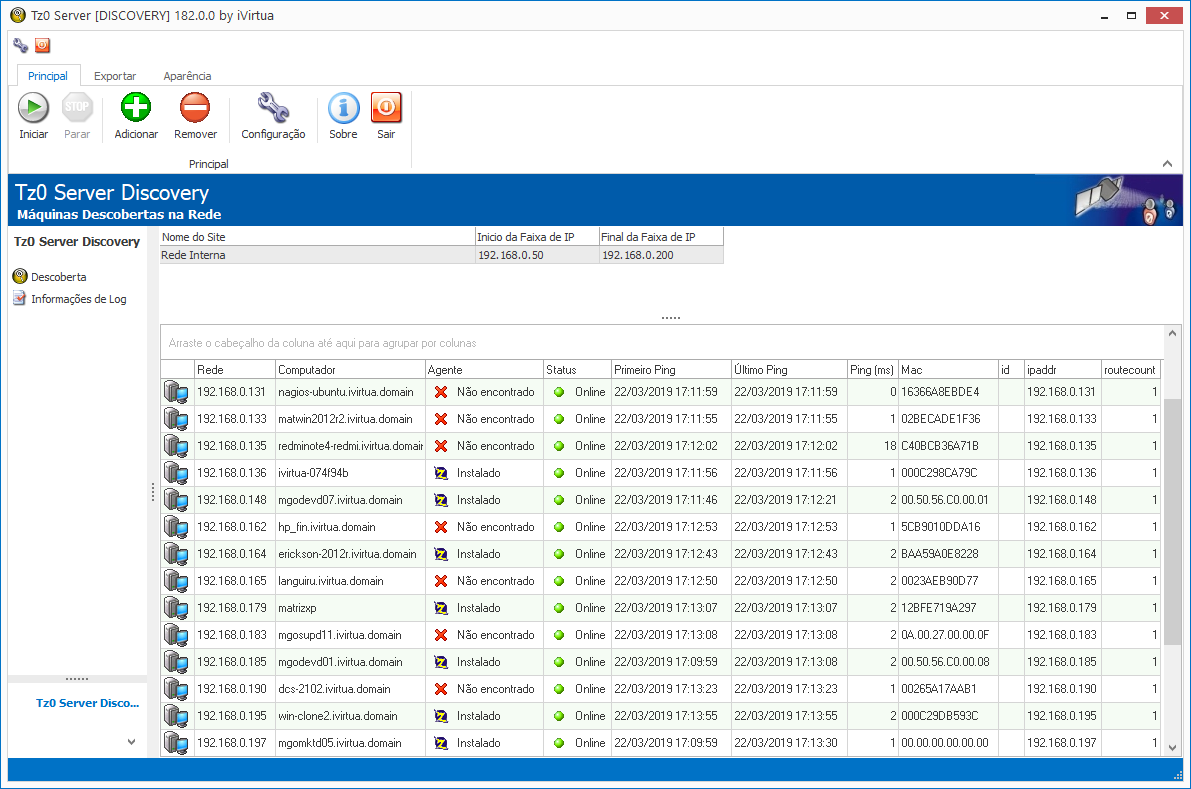 Inventário de Hardware e Software (Tz0 Inventory)