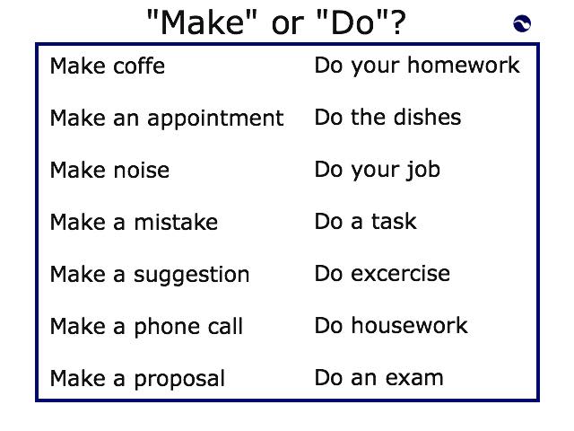 Diferencia entre los verbos DO y MAKE en inglés :: Learning-english-grammar