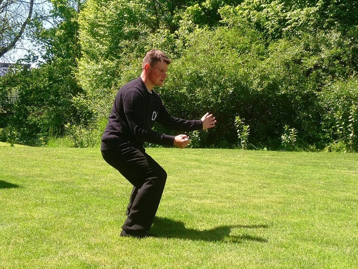 Er läuft jeden Tag über den höchsten Firstbalken